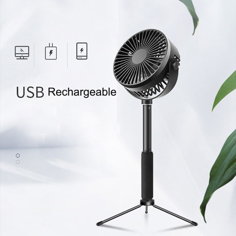 Telescopic Floor Desk Fan 2000mAh Rechargeable Bat... – Vicedeal