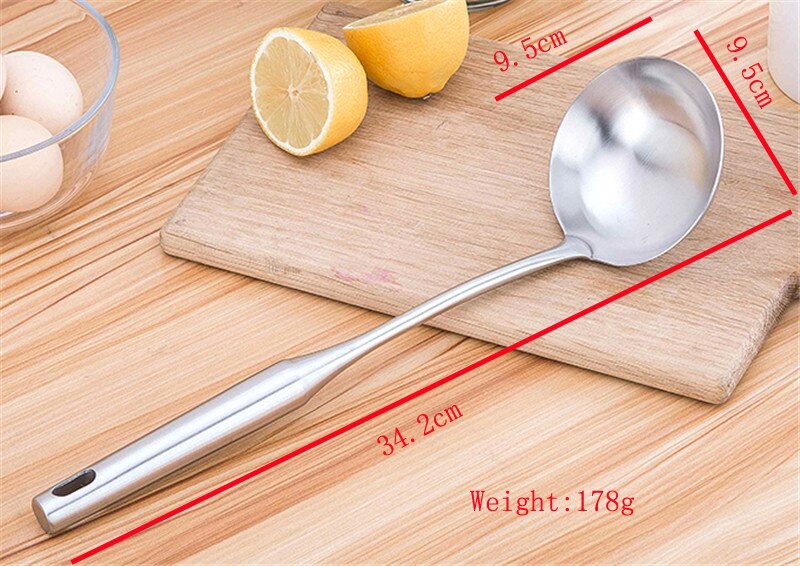 304 stainless steel turners shovel ladle Kitchen D... – Grandado