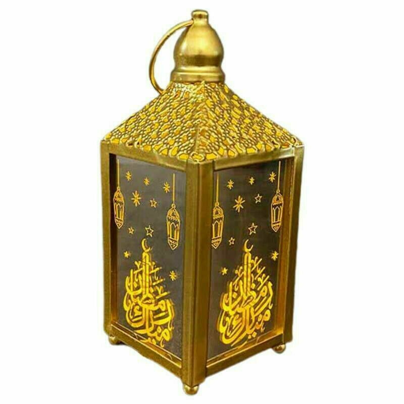 Retro Iron ramadan lantern lamp EID Mubarak Festiv... – Grandado