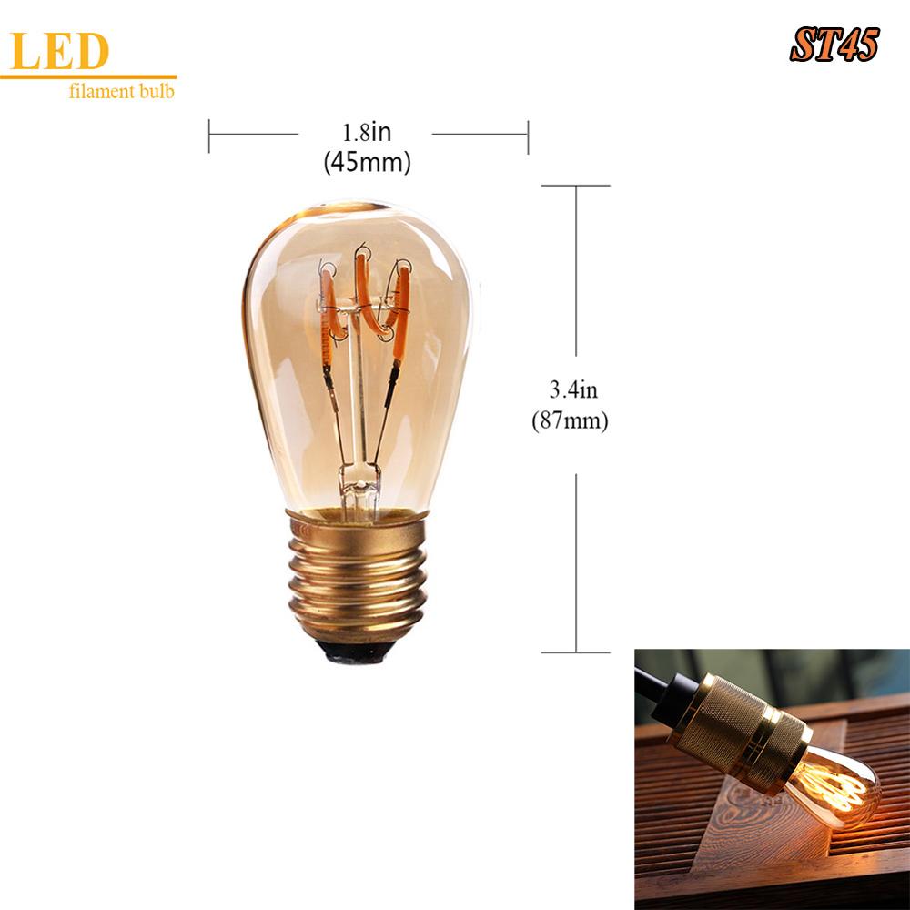 GANRILAND Retro LED Lamp E27 220V Dimmable LED Bul... – Vicedeal