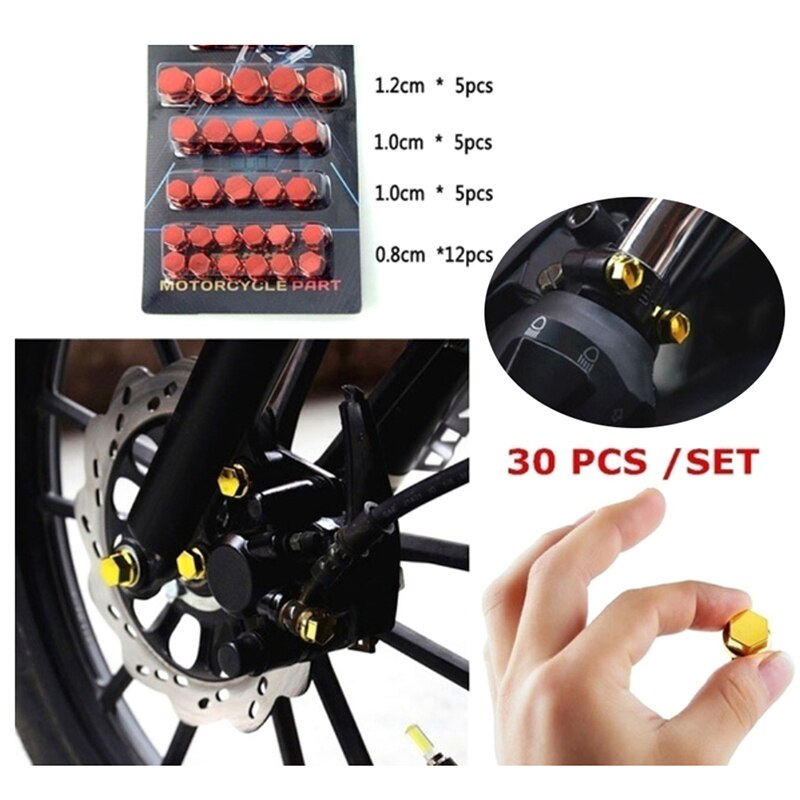 30pcs Motorcycle Modified Parts Head color chrome ... – Vicedeal