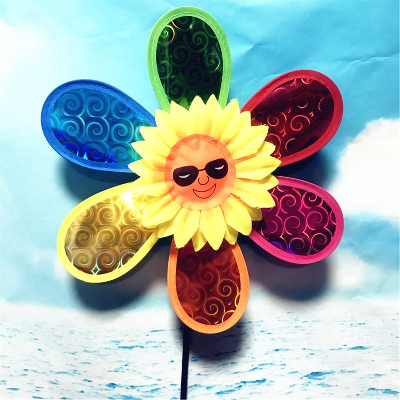 Sun Flower Colorful 3D Lovely Wind Spinner Windmil... – Grandado