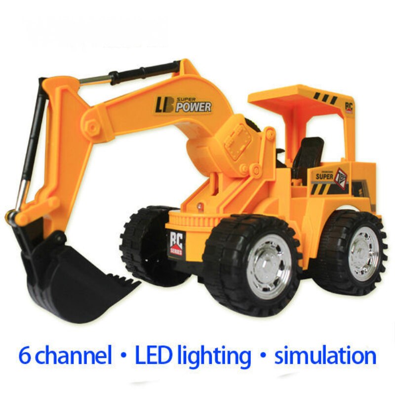 6 channel remote control engineer simulation digge... – Grandado