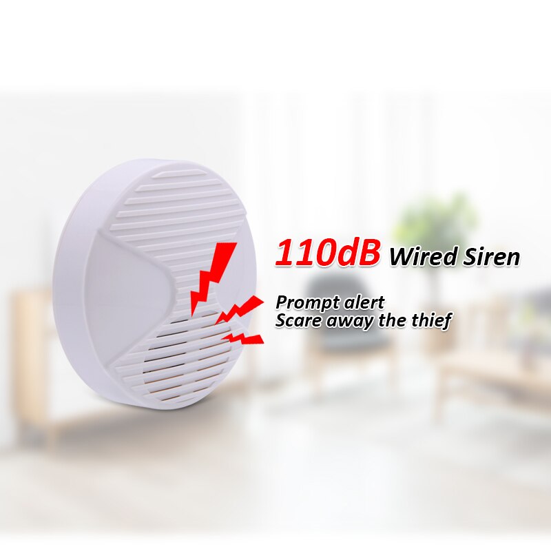 Mini wired Indoor Siren 110dB Sound Alarm Siren DC... – Grandado