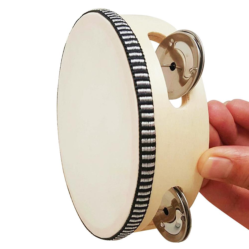 Wooden Tambourine Musical Drum-Beat Instrument Kid... – Grandado