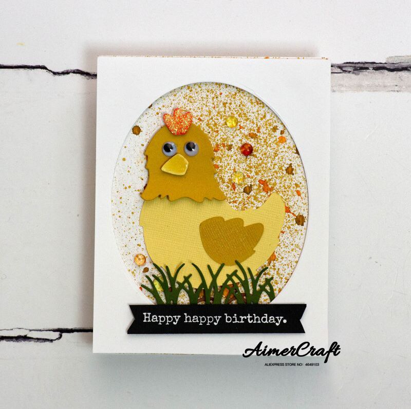 Kip Kip Dier Metalen Stansmessen Scrapbooking Sten... – Grandado