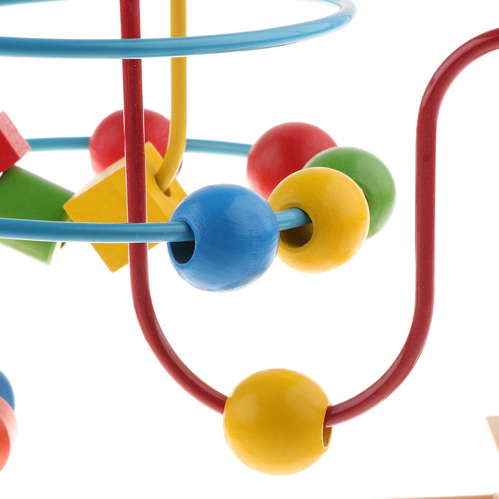 Wooden Bead Labyrinth Puzzle Game Color Shape Reco... – Vicedeal