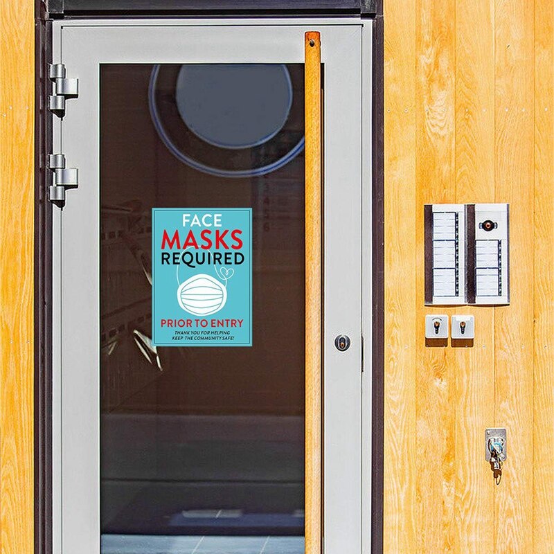 30PCS FACE MASK Required Sign Decals Stickers Wall... – Vicedeal