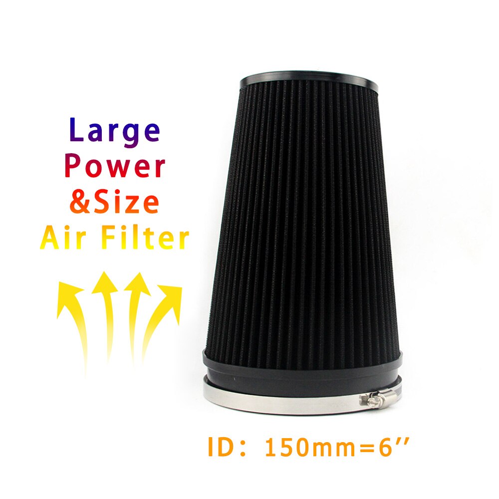 150mm 6inch Car High Flow Air Filter Universal Air... – Vicedeal