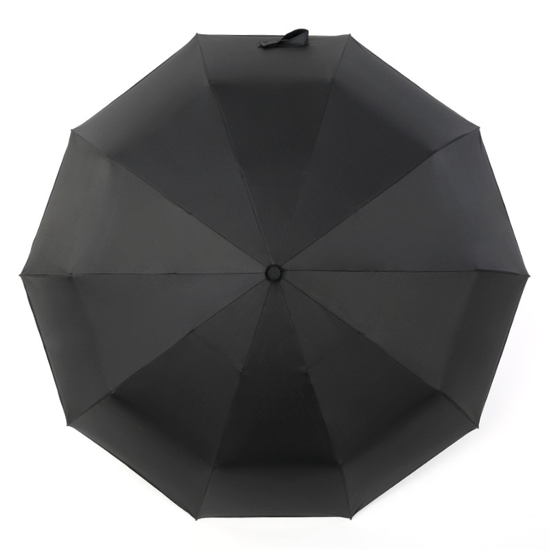 Solid Wood Handle Folding Umbrella Parasol Three-f... – Grandado