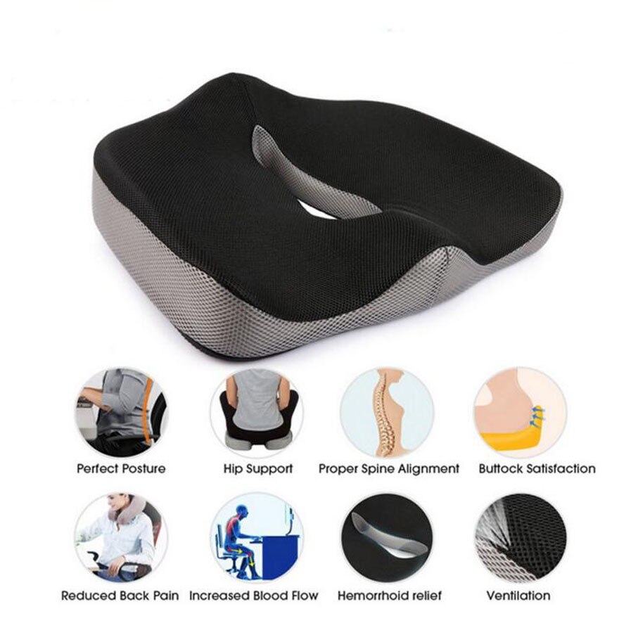 Memory Foam Seat Cushion Coussin Coccyx Pillow Ort... – Grandado