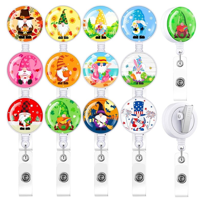 Leuke Badge Reel Retractable Met Draaibare Clip Di... – Vicedeal