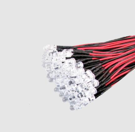 100 PCS LED 5mm Pre-Wired White Red Blue Green Yel... – Grandado