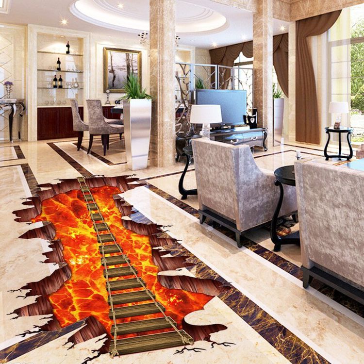 3D Wall Stickers Decor Living Room Floor Stickers ... – Grandado
