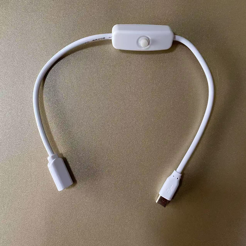 USB Type C Extension Cable with On/Off Switch Butt... – Vicedeal
