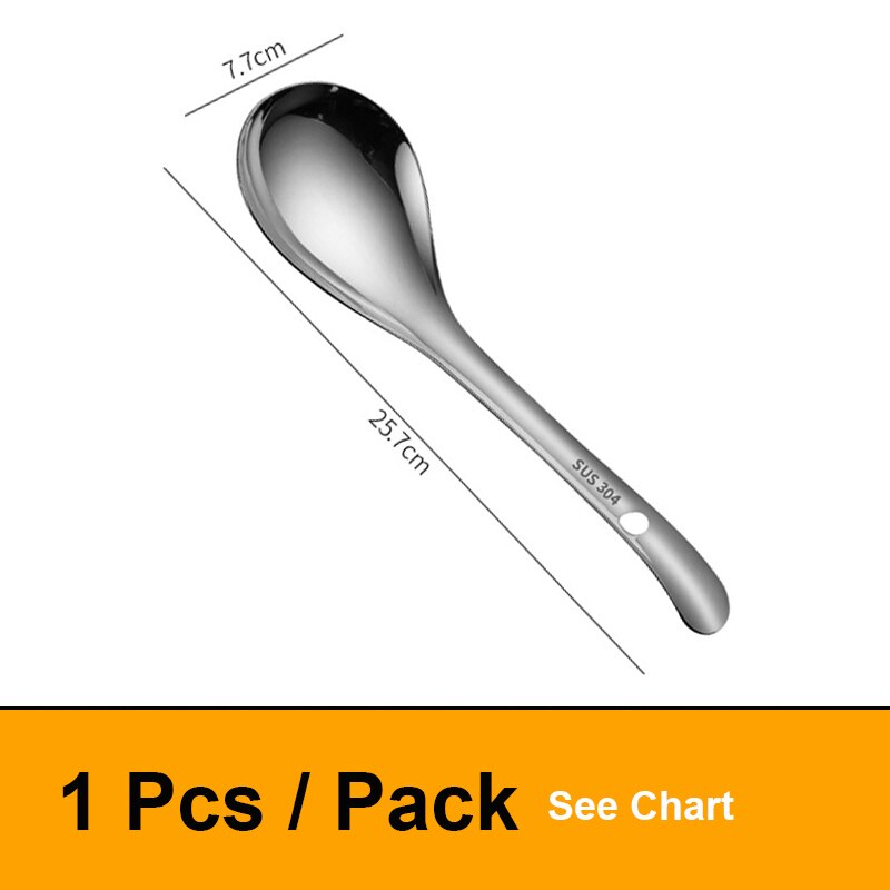 Colher grande de cozinha 304 aço inoxidável, utens... – Vicedeal