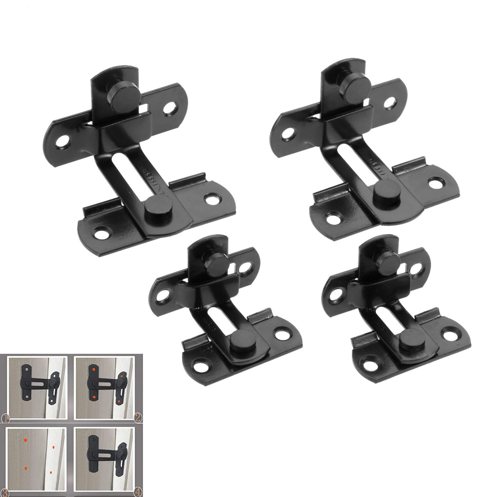 2Pcs Stainless Steel 90 Degree Door Latch Buckles ... – Grandado