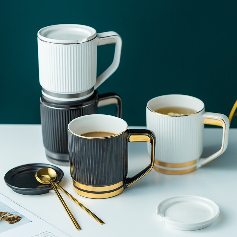 Copos de chá da porcelana do café condensado da ca... – Grandado