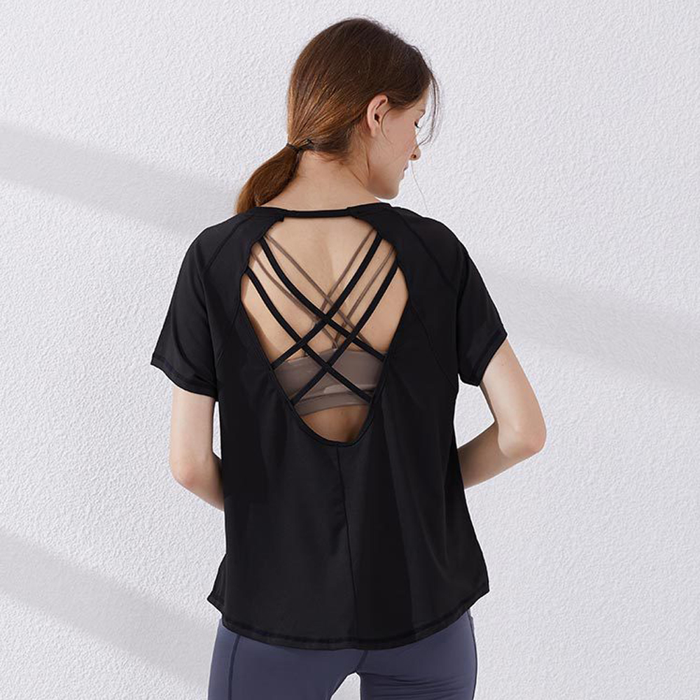 Women Workout Shirts Short Sleeve Training Sports ... – Vicedeal