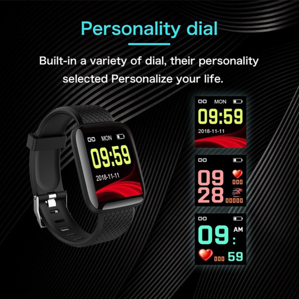 Smart Watch Bluetooth 116 Plus Sport Fitness Track... – Grandado