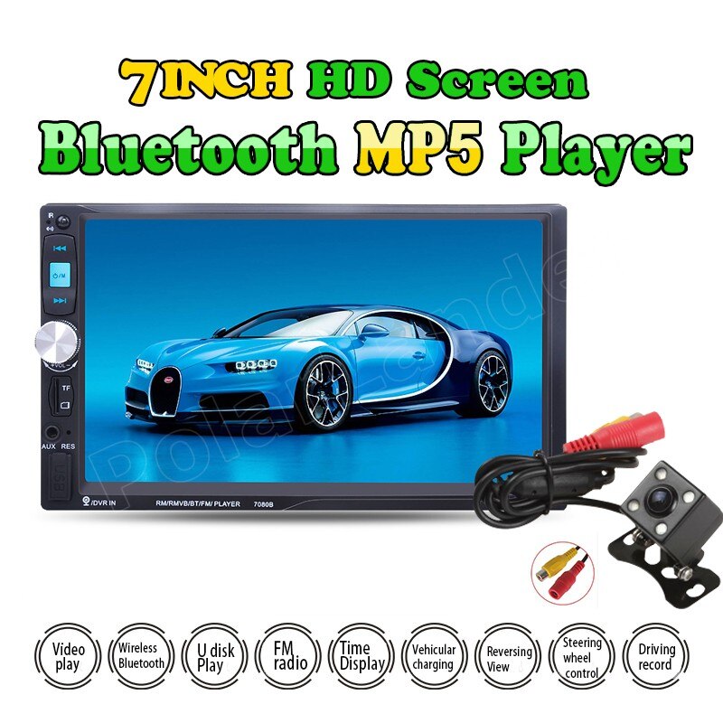 2DIN 7 Inch Rear Camera Car Radio MP5 Player Stere... – Grandado