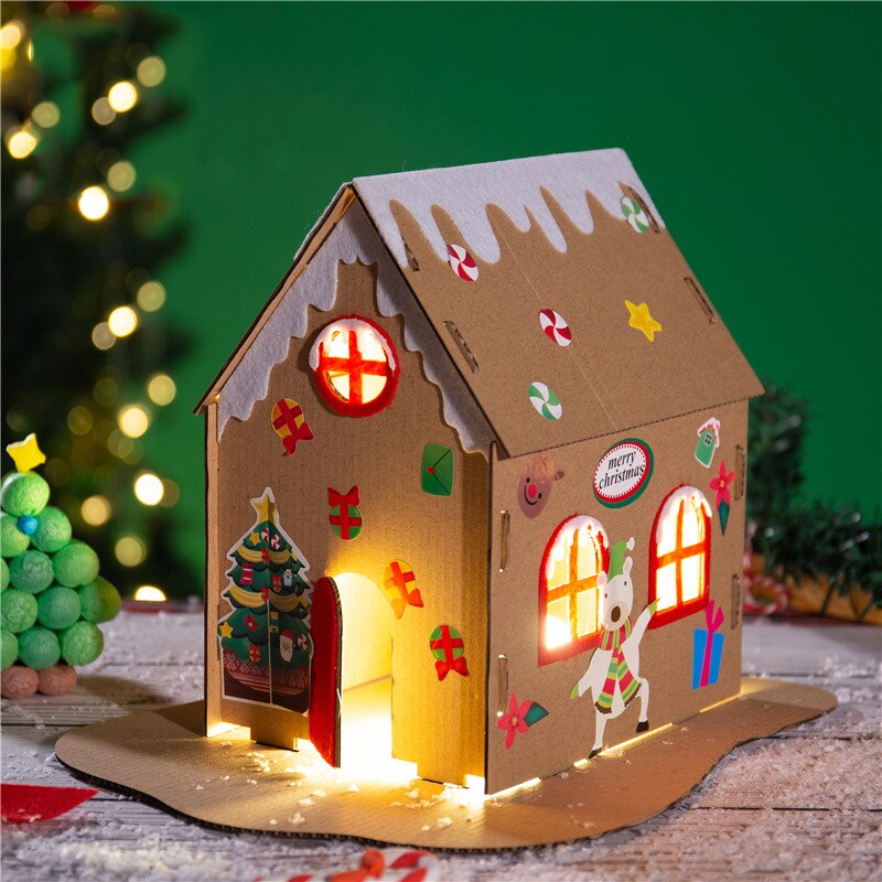 Led Biscuits House Handmade Assemble DIY Craft Edu... – Grandado