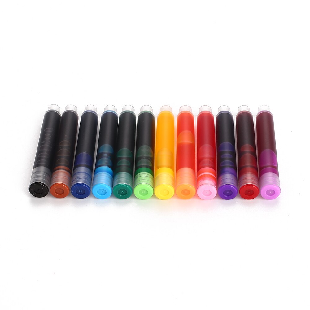 12PCS/Set Colourful Ink Sac Fountain Pen Ink Cartr... – Vicedeal