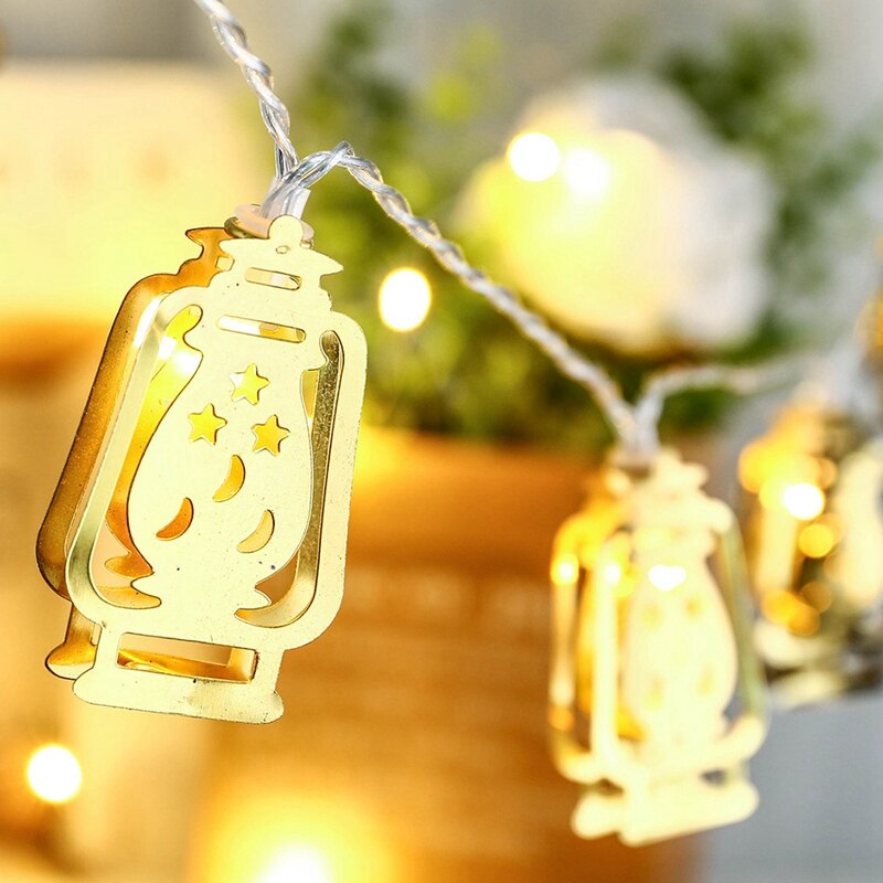 For Eid Al Fitr Ramadan Golden Lamp Star Moon Shap... – Vicedeal