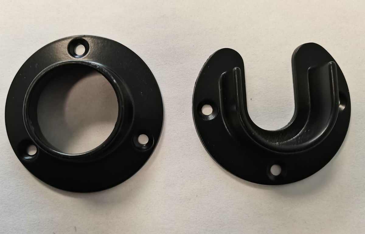 1/2/5 Sets Heavy Duty ZAMAC Closet Pole Sockets Ro... – Grandado