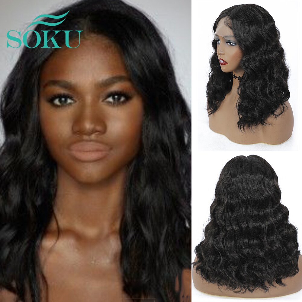 Korte Bob Synthetische T Deel Lace Pruik Losse Gol... – Grandado