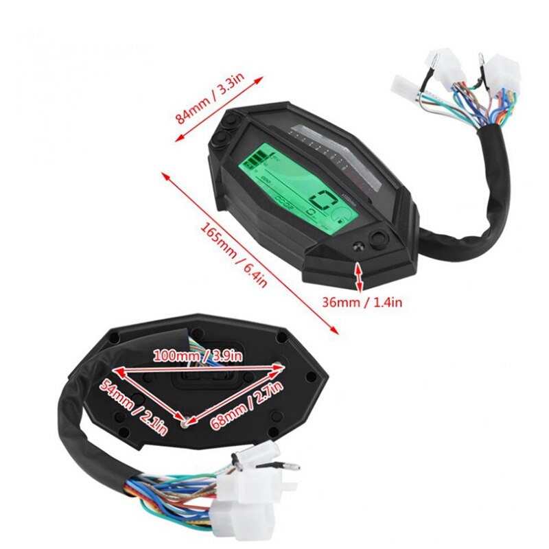 Motorbike Odometer Universal Motorcycle Digital Lcd Odometer ...