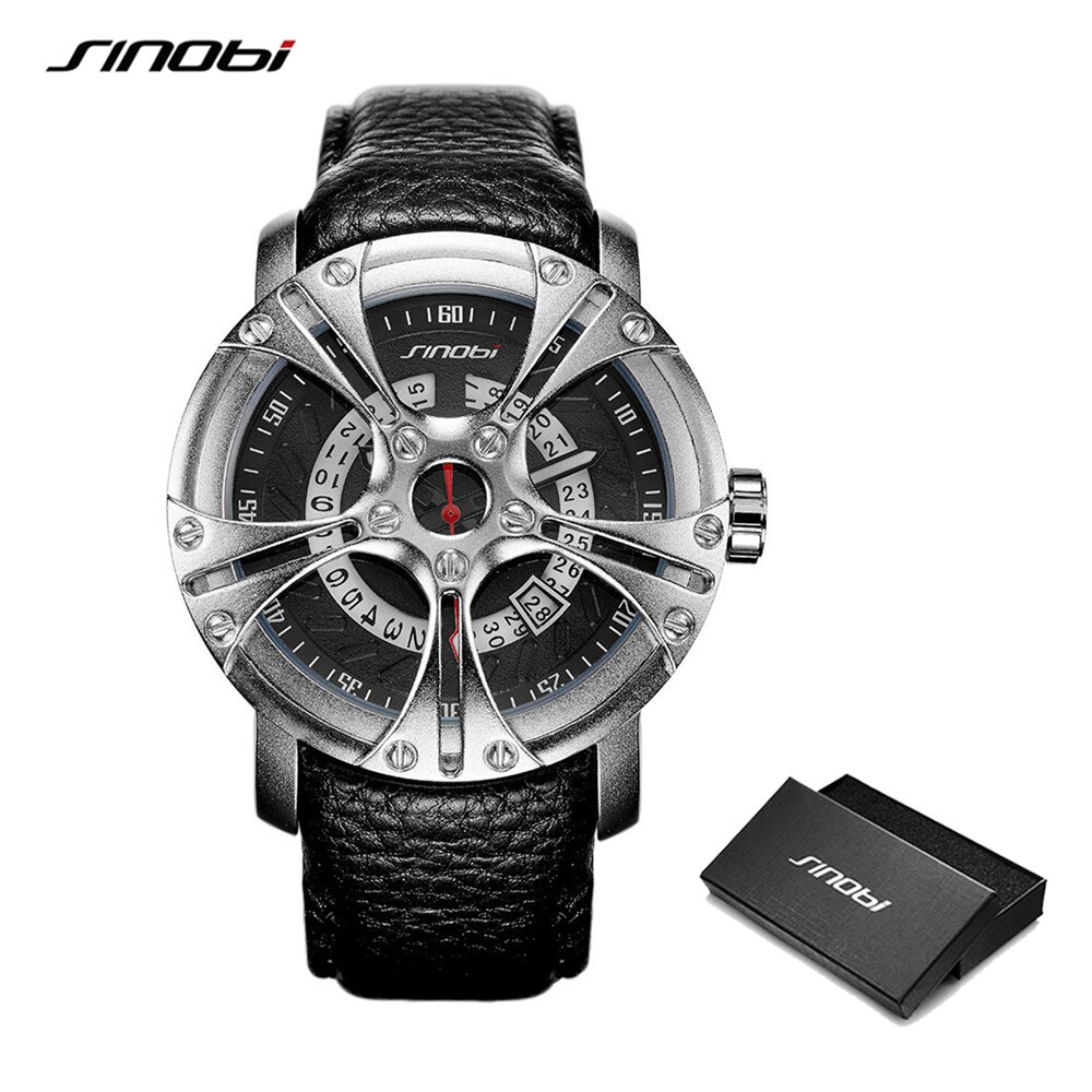 SINOBI Car Men's Watches Top Brand Calender Men's ... – Grandado