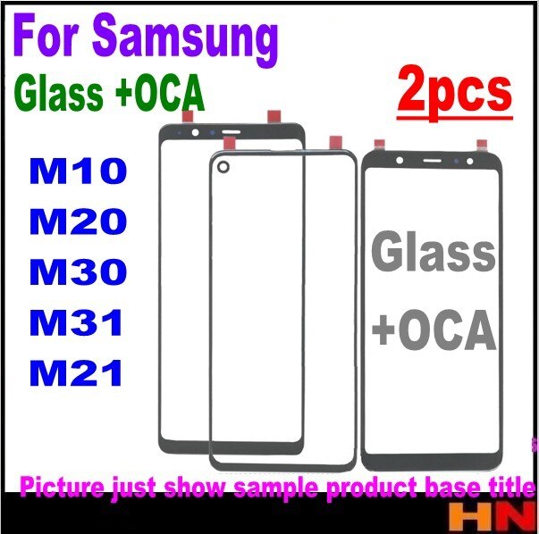 2pcs Front Glass Lens with OCA Glue For Samsung Ga... – Grandado