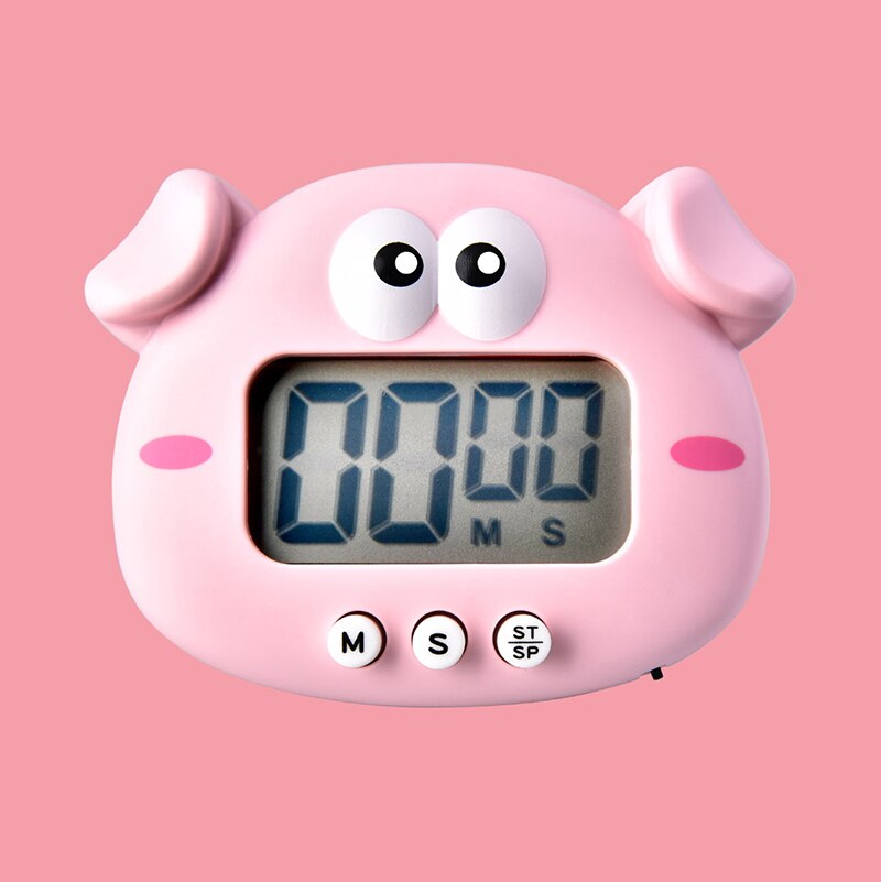 Digital Cute Animal Piggy Shape Kitchen Rotating T... – Grandado