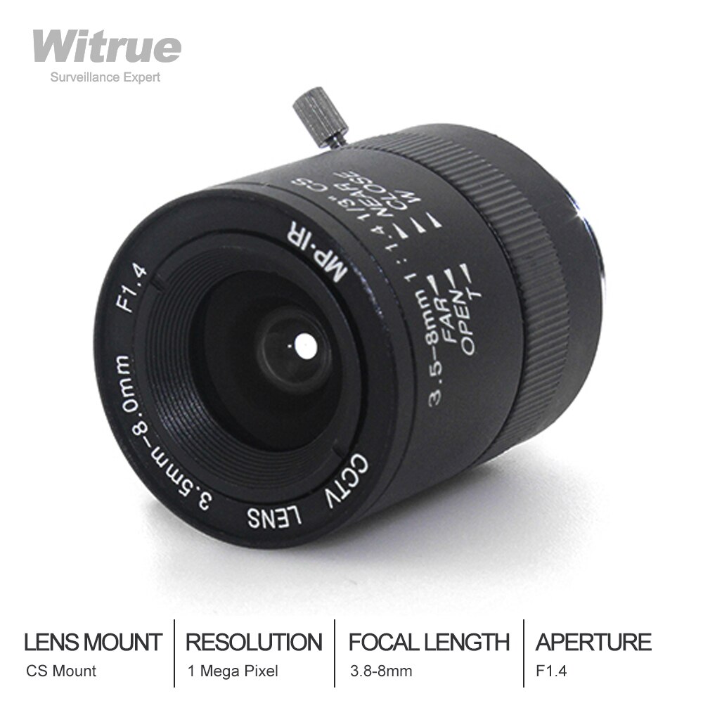 Witrue HD Megapixel CCTV Lens 3.5-8mm Varifocal Le... – Vicedeal