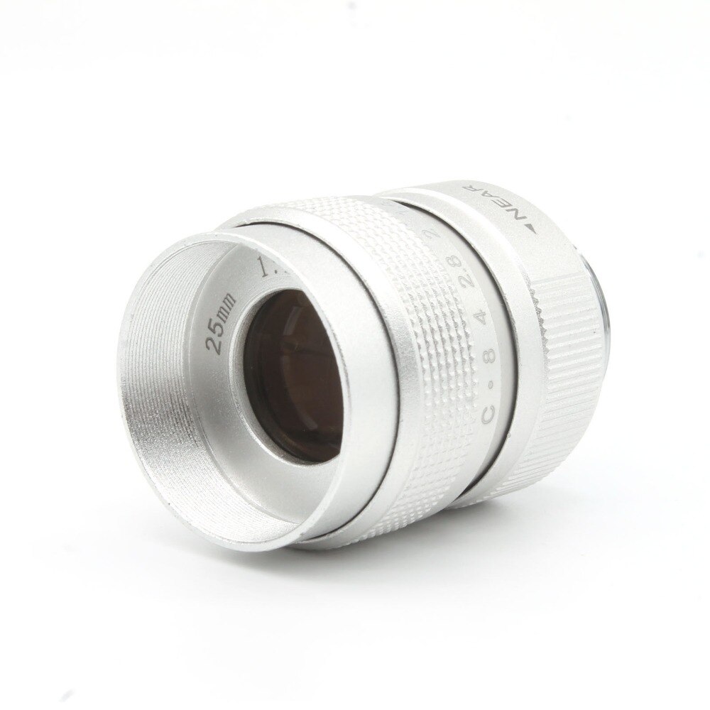 25mm f/1.4 C Mount CCTV Lens Silver for NEX – Grandado