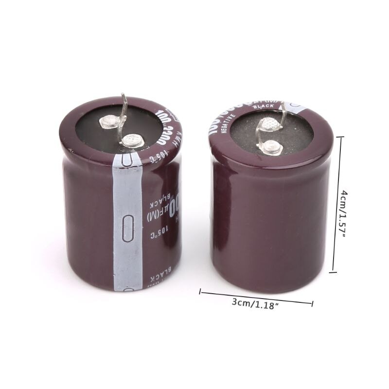 2 Stuks Aluminium Elektrolytische Condensatoren 10... – Grandado