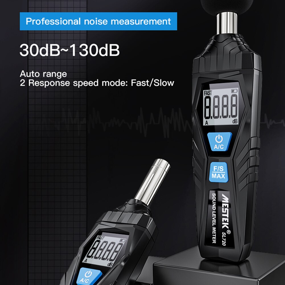 Digital Sound Level Meter Noise Volume Measuring I... – Vicedeal