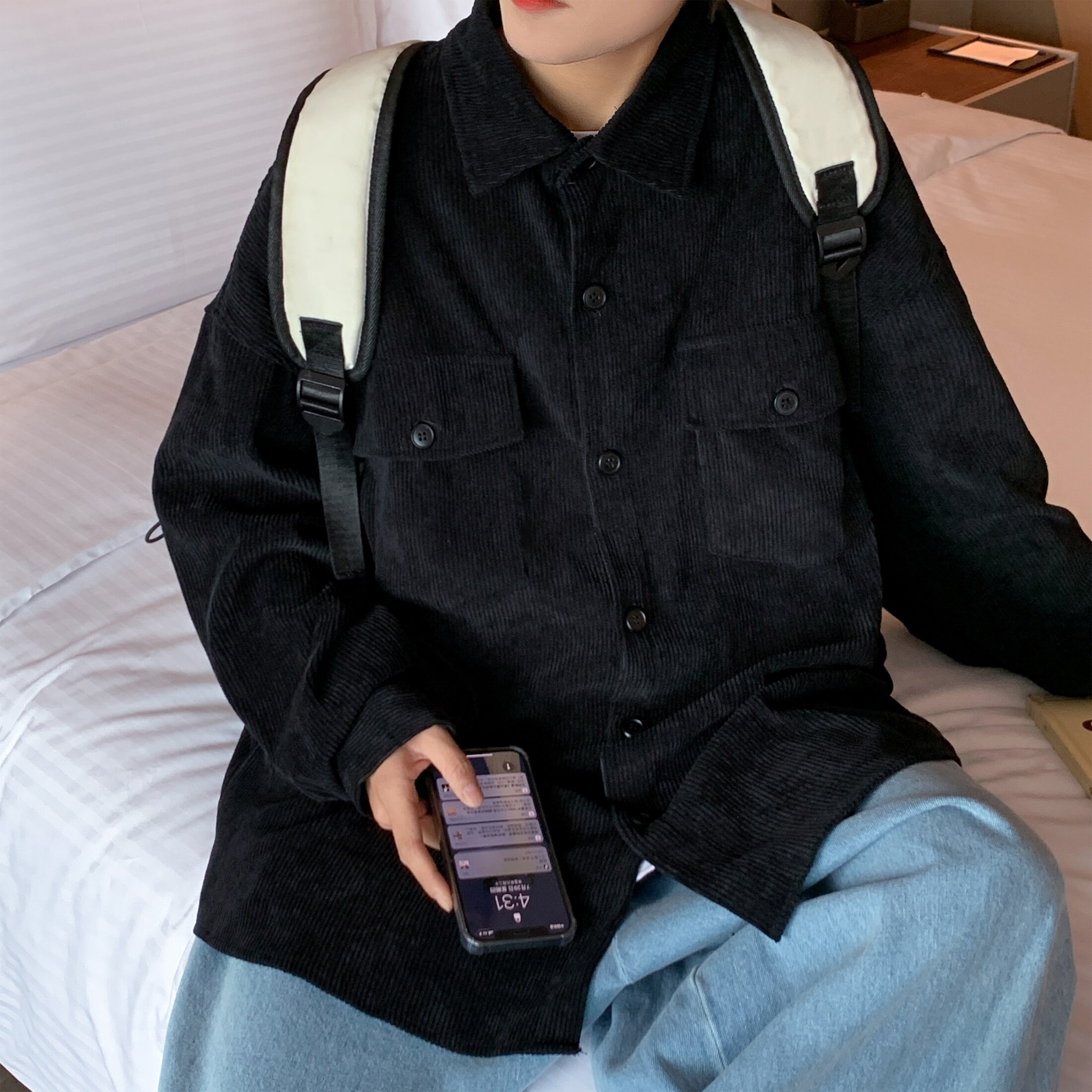 Mannen Corduroy Lange Mouwen Herfst Koreaanse Shir... – Vicedeal