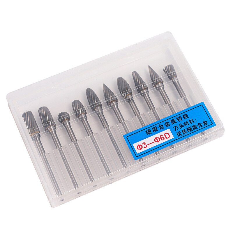 Carbide Burr Set 10Pcs Double Cut Vhm Rotary Burr ... – Vicedeal