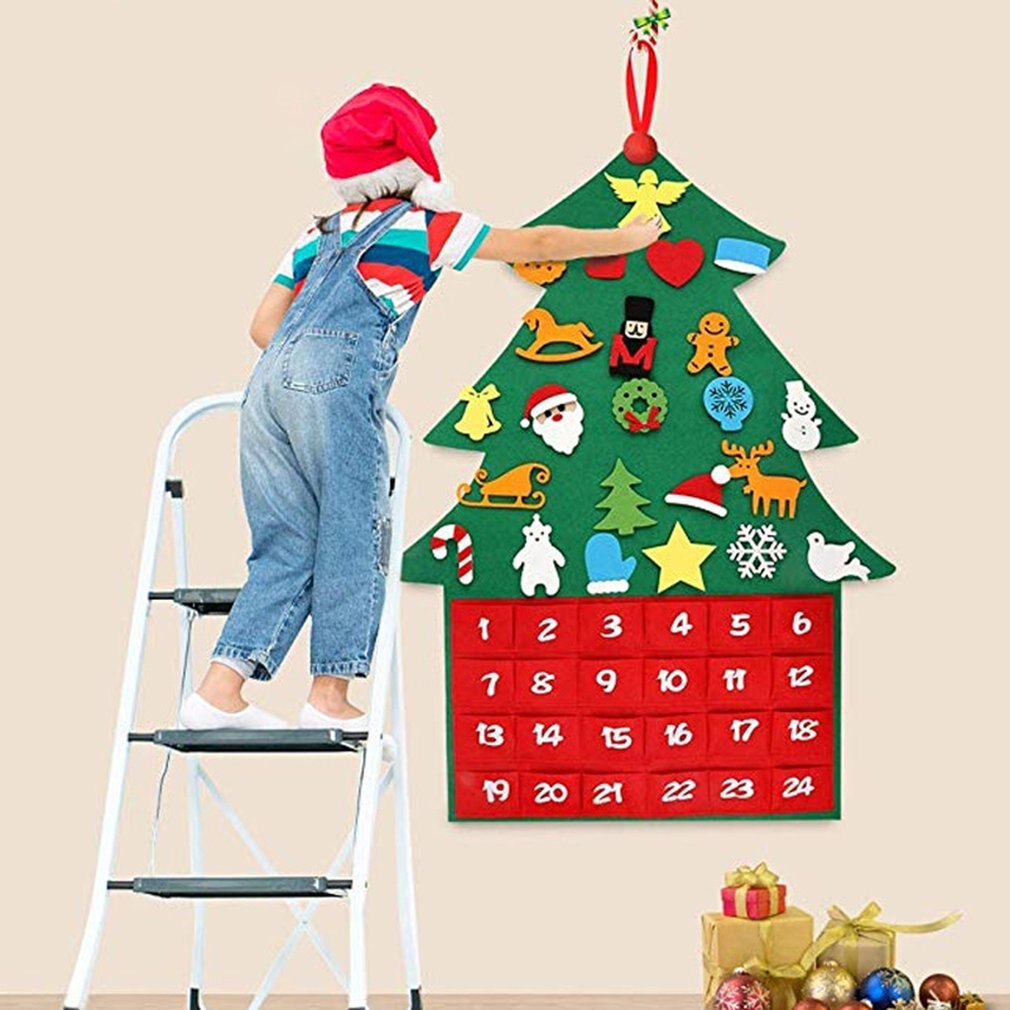 Christmas Felt Advent Calendar Hanging Ornament De... – Grandado
