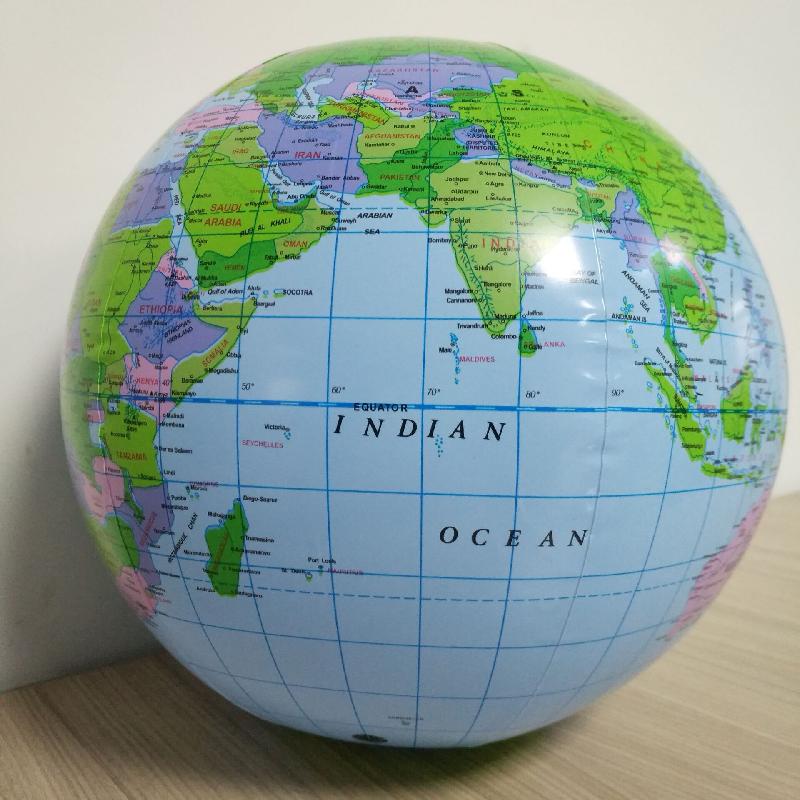 16Inch Inflatable Globe World Earth Ocean Map Ball... – Vicedeal
