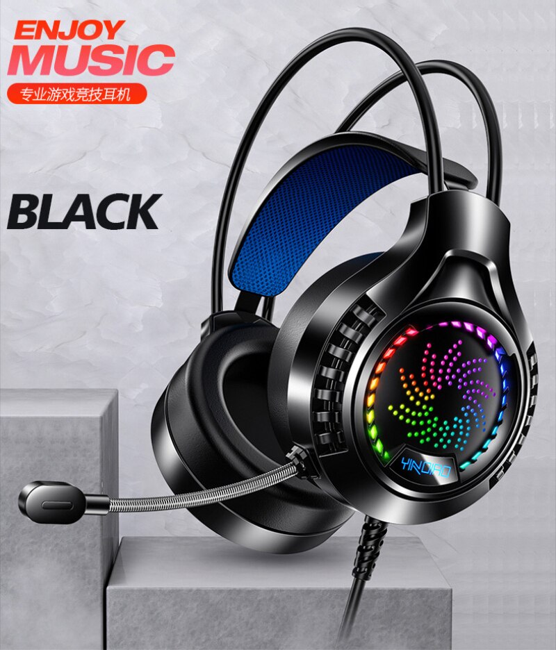 Cool Led Light Wired Gaming Headphones With Mic Ba... – Grandado