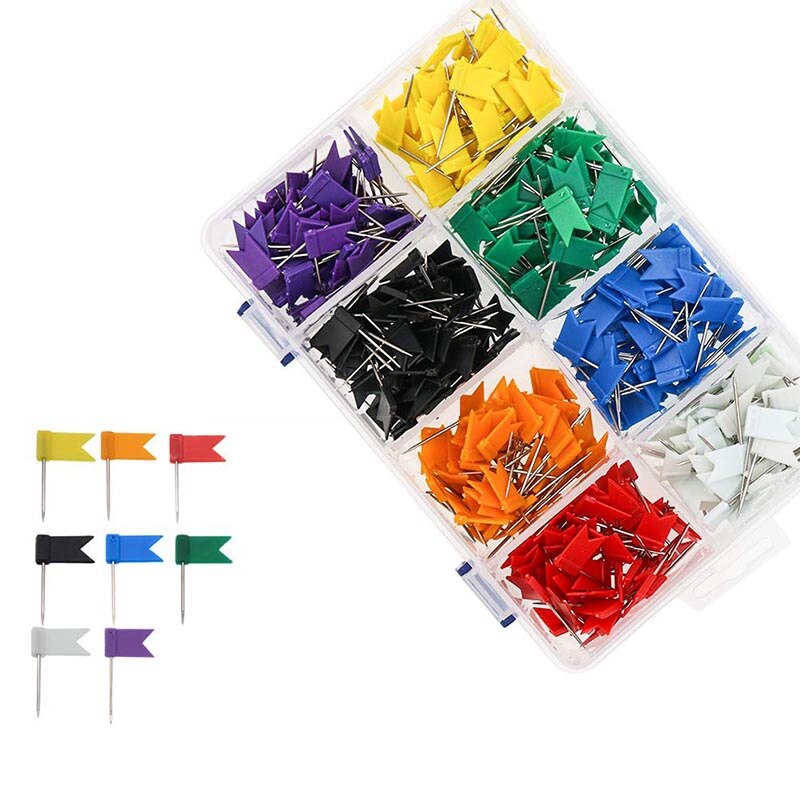 Flag Travel Map Push Pins, Multicolored Decorative... – Grandado