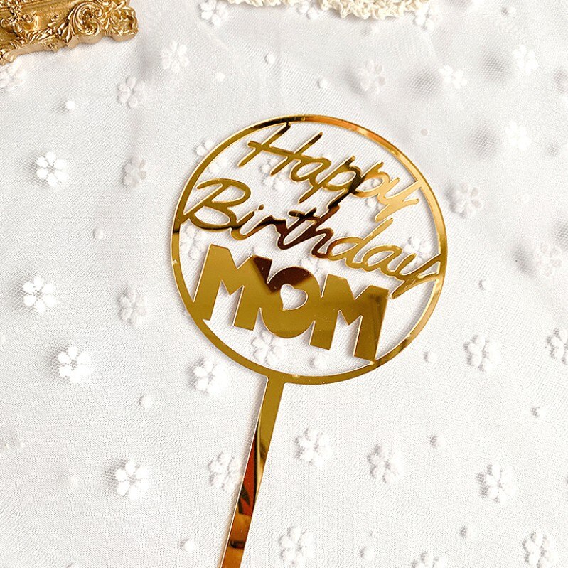 Acryl Cake Topper Voor Mom Gelukkige Verjaardag Ma... – Grandado