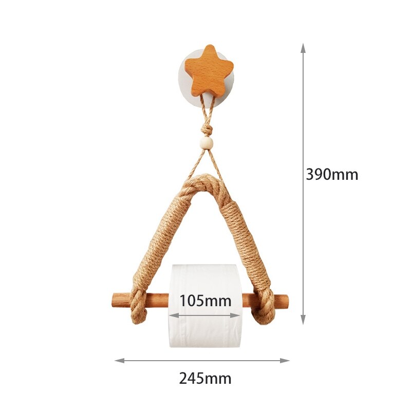 Roll Paper Holder Vintage Star Towel Hanging Rope ... – Grandado