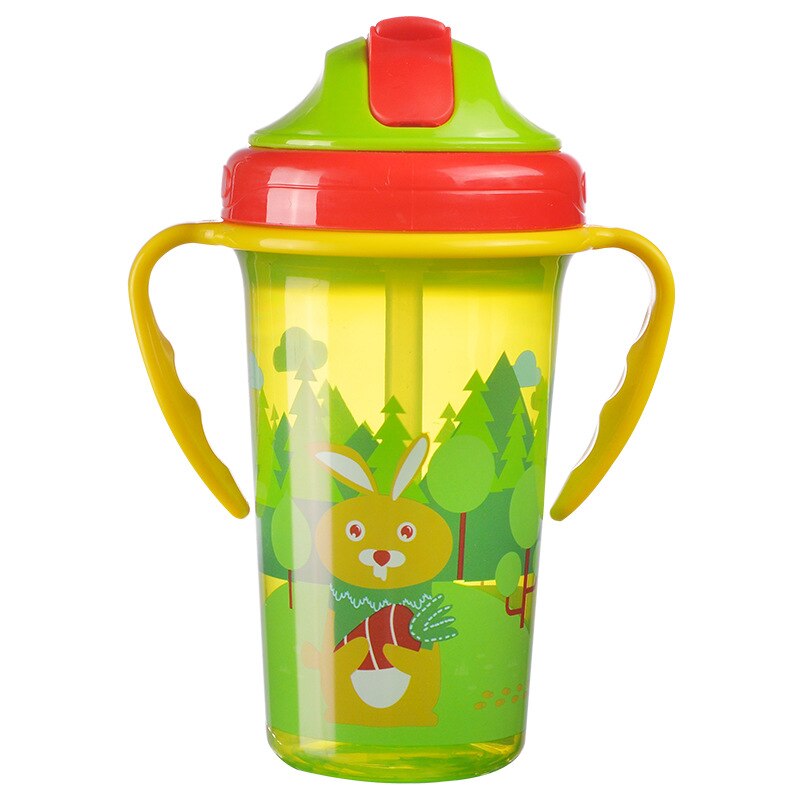 400ML Cute Baby Feeding Cup with Straw BPA Free Po... – Grandado