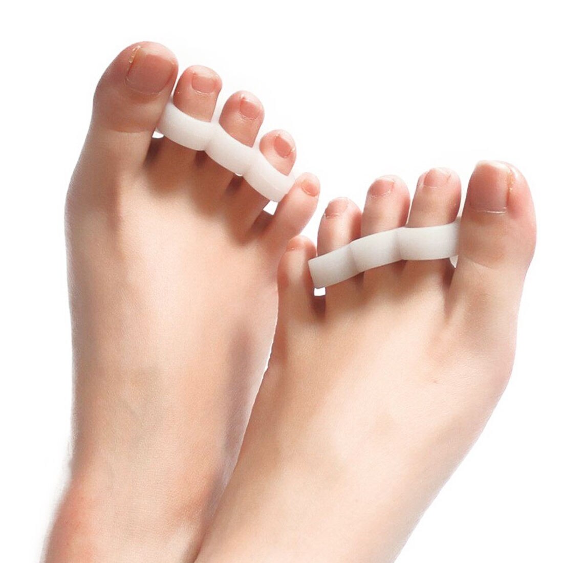 2pcs/1pair Gel Toe Separators Stretchers Alignment... – Grandado