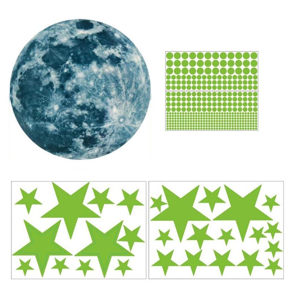 Luminous Moon Self-Luminous Starry Sky Wall Sticke... – Grandado