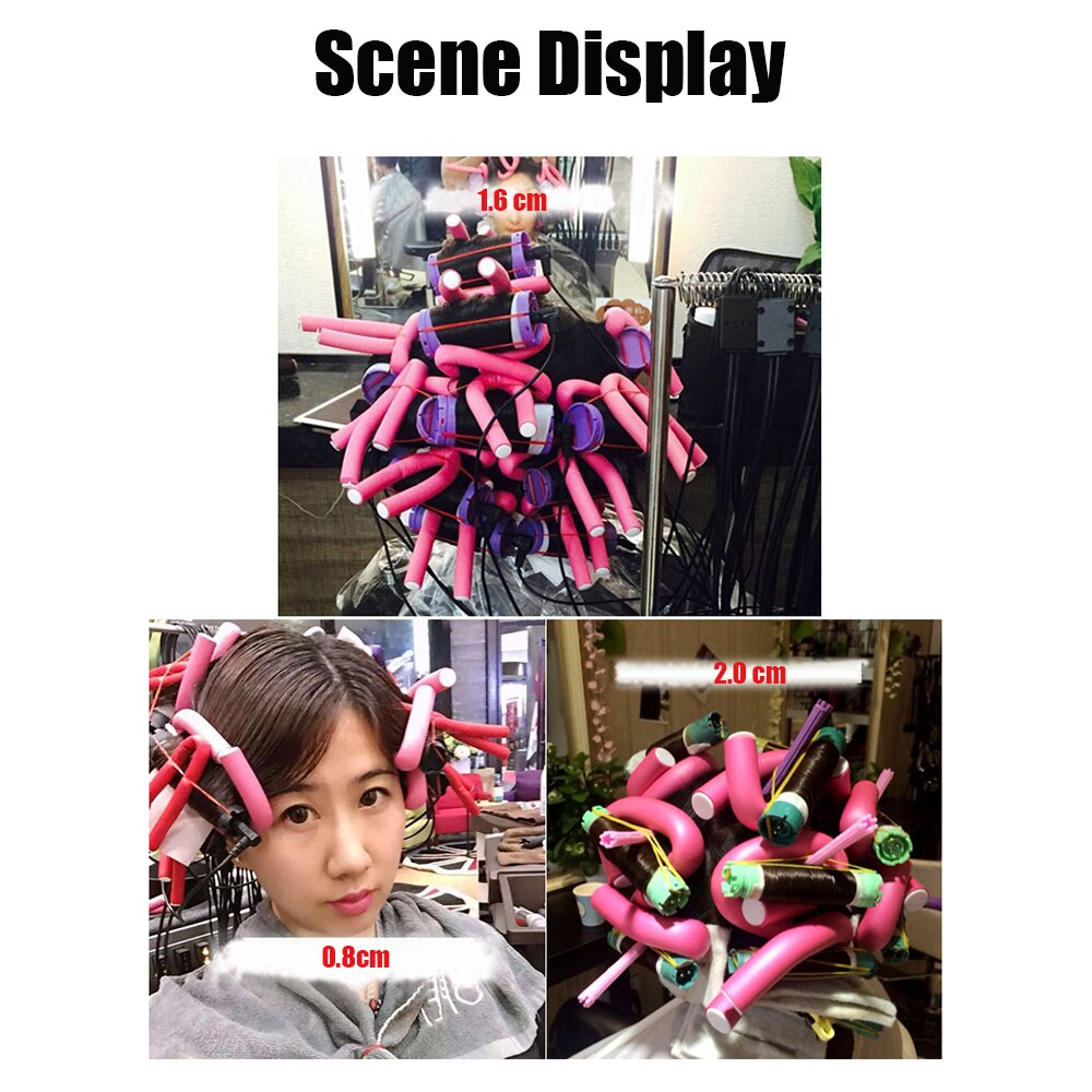 30 pcs/set 0.8cm Hair Curler Flexi rods Soft Foam ... – Grandado